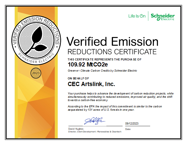 Sustainability Policy - CEC ArtsLink